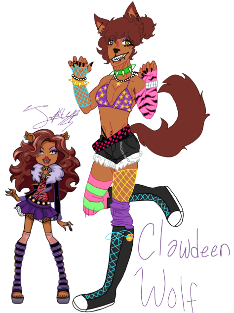 Scene queen clawdeen - ibisPaint