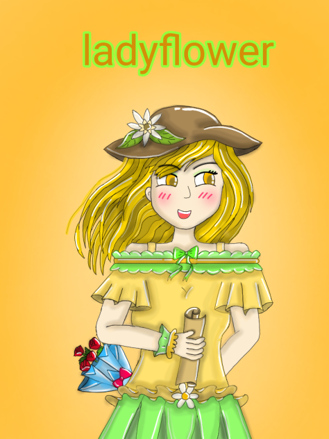 lady flower - ibisPaint