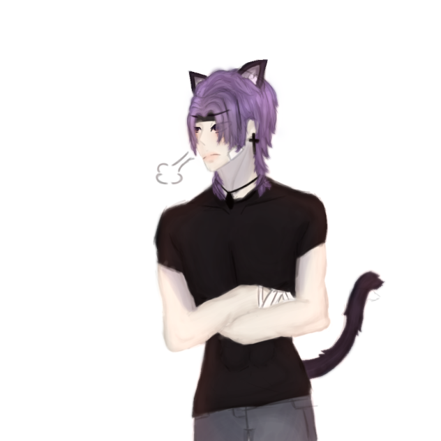 Seonjin in cat ears and tail - ibisPaint