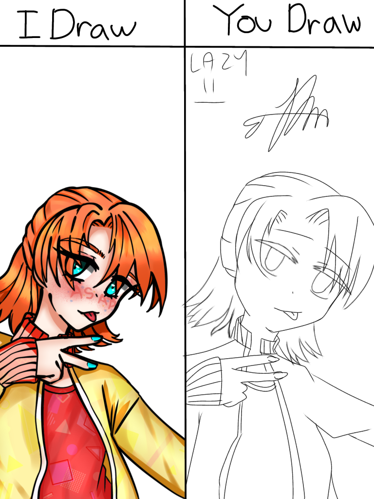 Lazy collab with alexah tanboy - ibisPaint