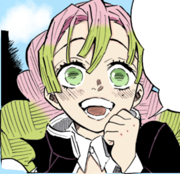 Mitsuri colored manga panel - ibisPaint