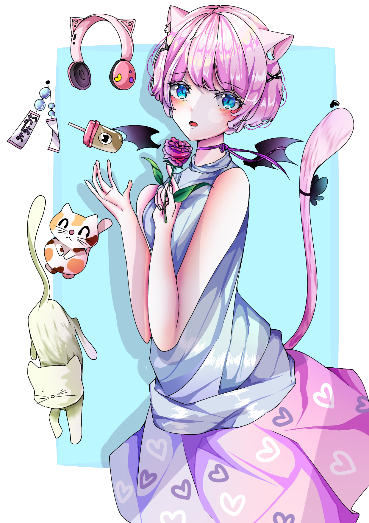 Neon Neko - ibisPaint