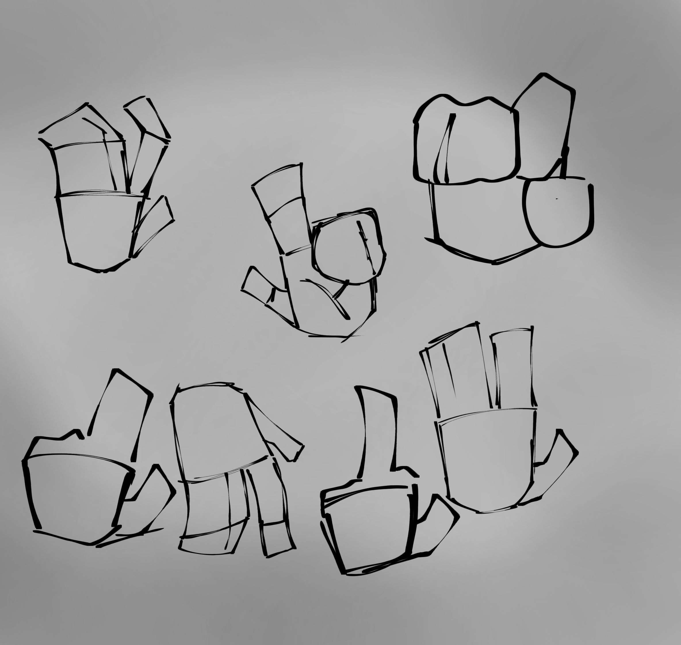Hand ref drawing sketch cuz I'm bored - ibisPaint