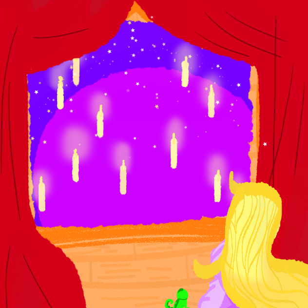 Rapunzel looking at Her Fav. painting - ibisPaint