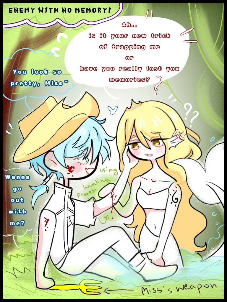 Enemy with no Memory!(Comic Idea) - ibisPaint