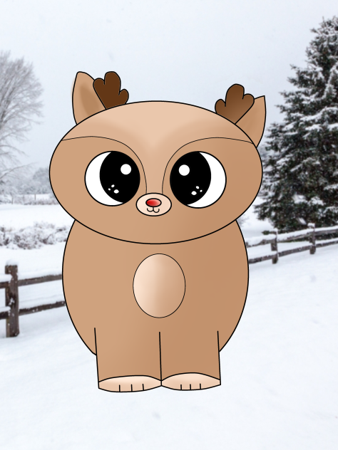 Cute Reindeer Carmel - ibisPaint