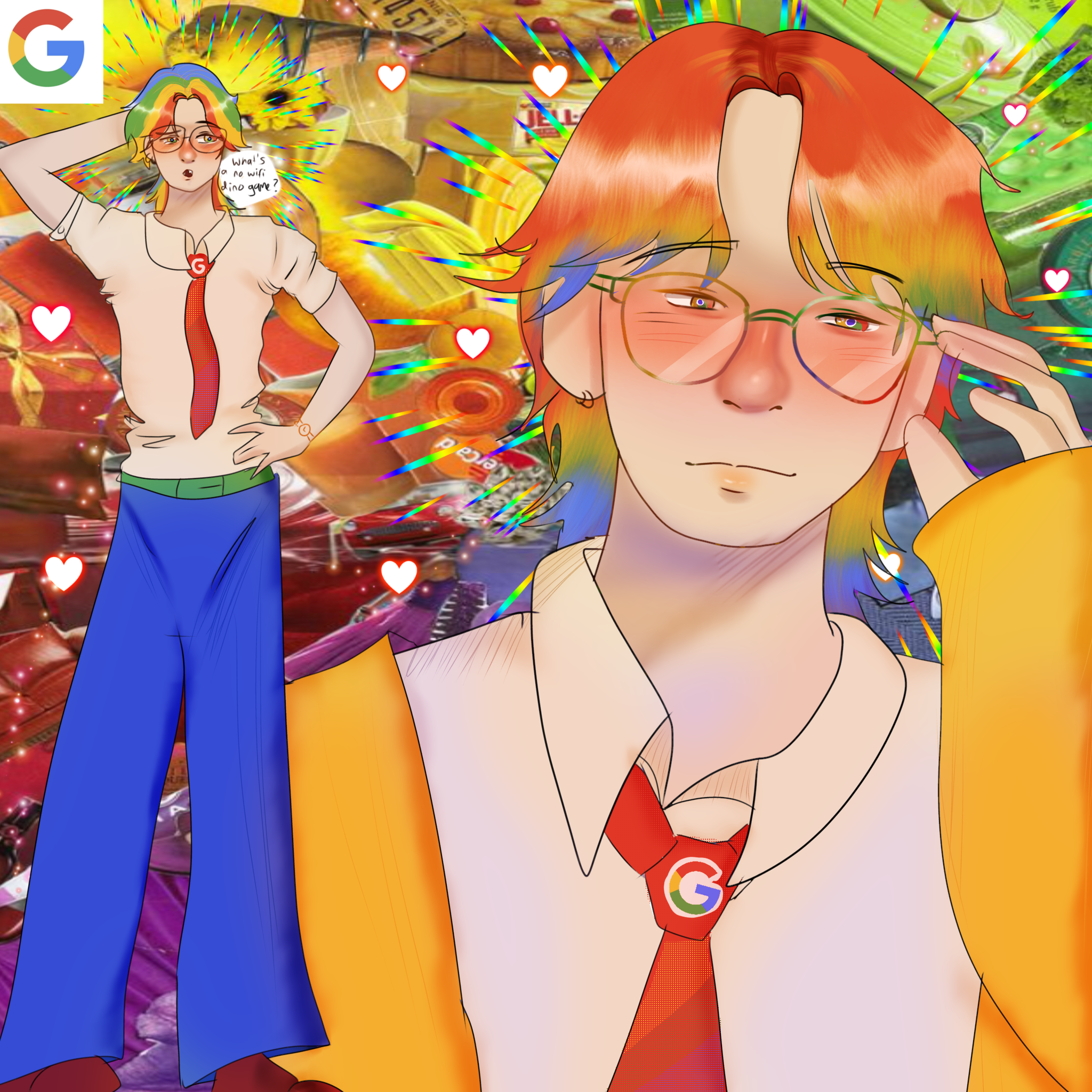 GOOGLE AS A HUMAN🌈 - ibisPaint