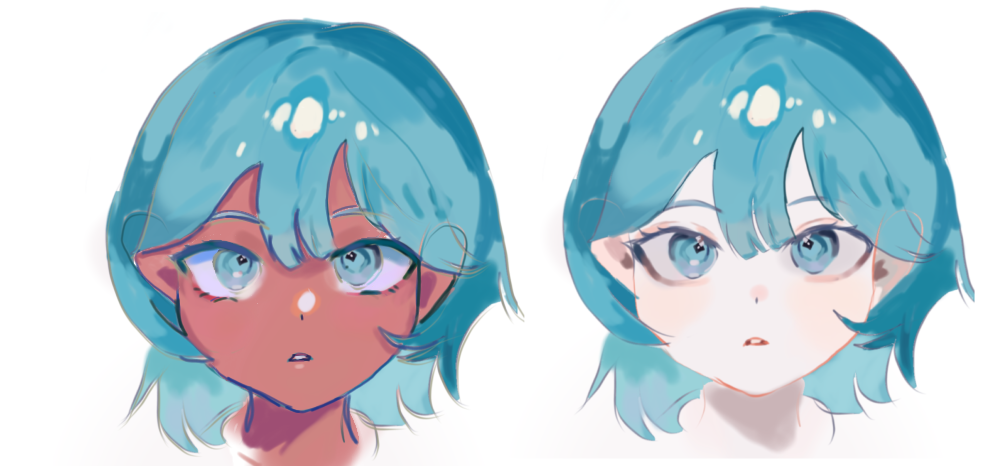 trying different skin tones - ibisPaint