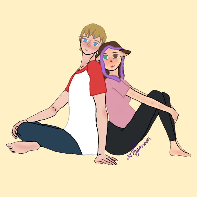 side by side, back to back - ibisPaint