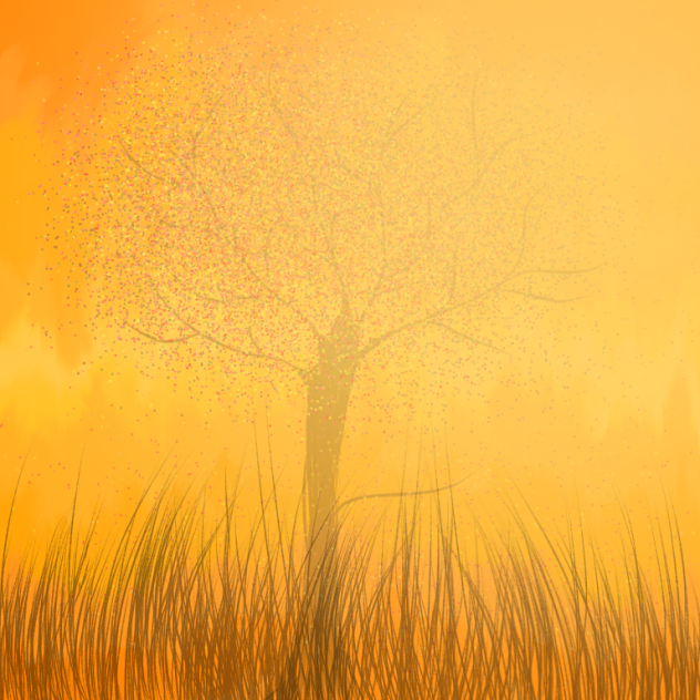 Sunset tree - ibisPaint