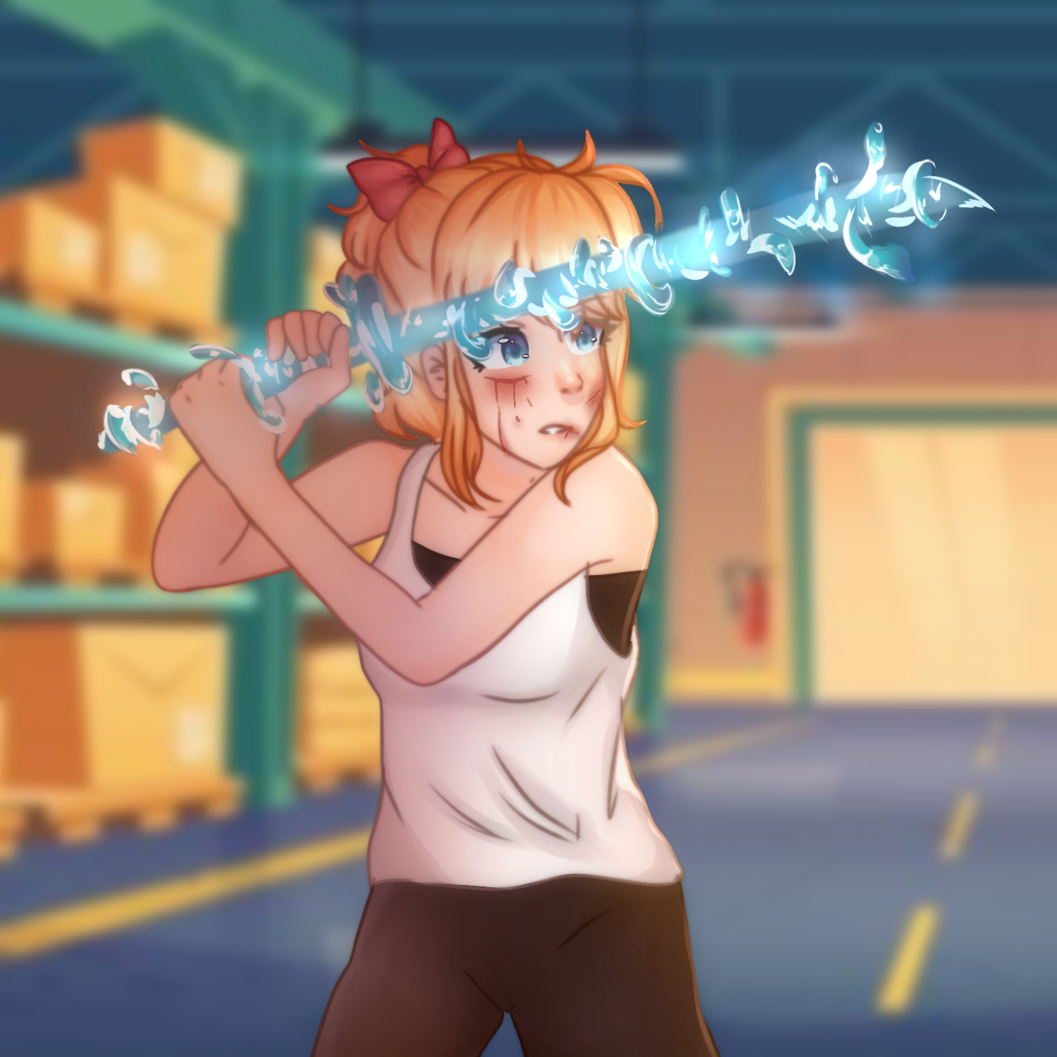 Redraw Skyler no armazém - ibisPaint