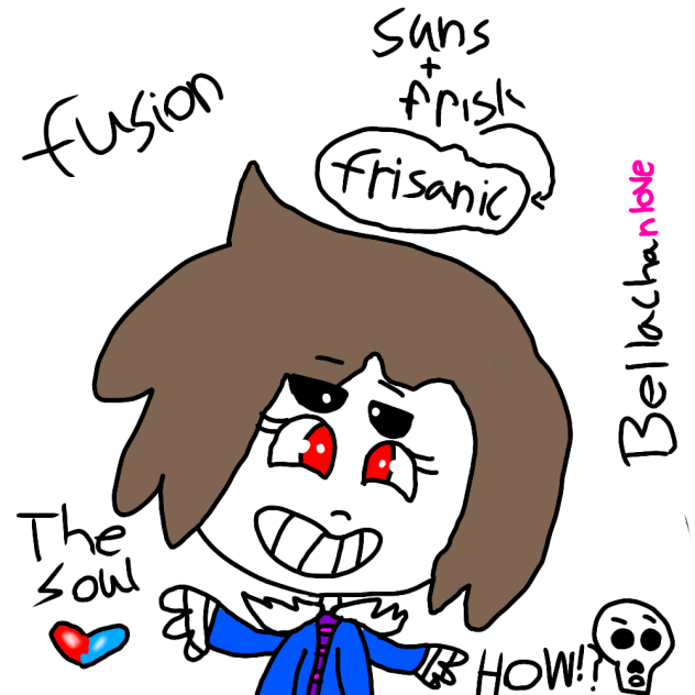 frisk and sans fusion - ibisPaint