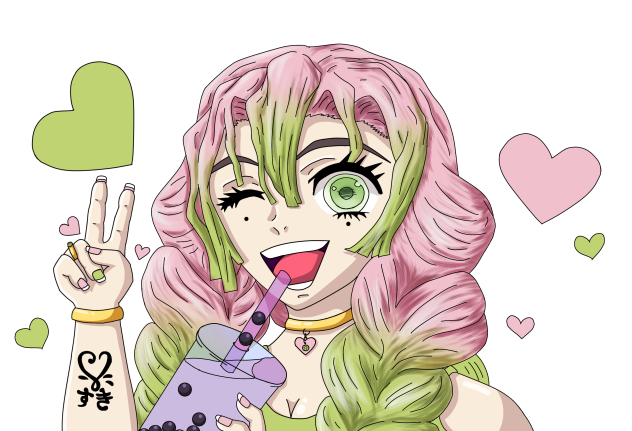 Mitsuri Kanroji modern - ibisPaint