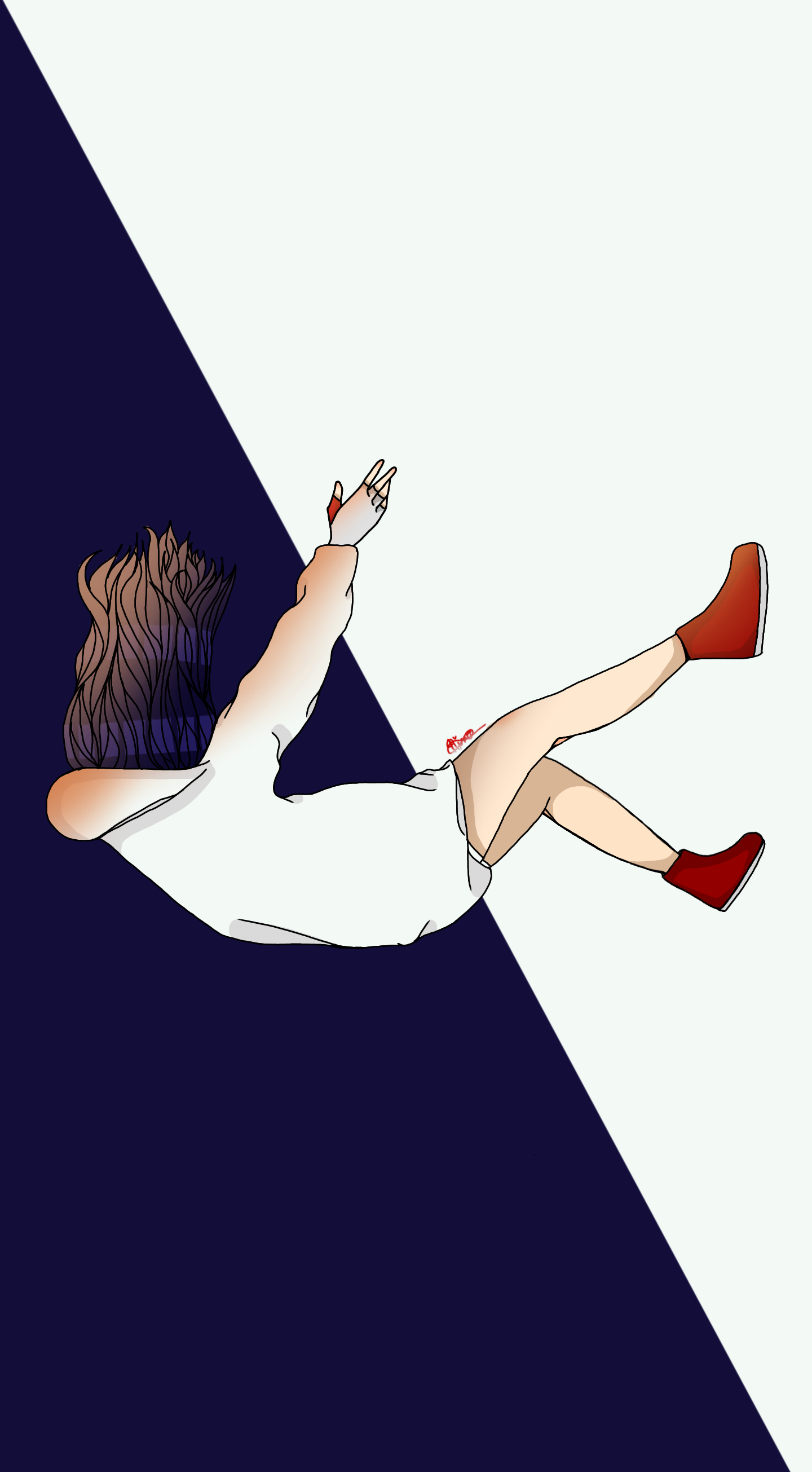 drawing my oc falling p.2 - ibisPaint