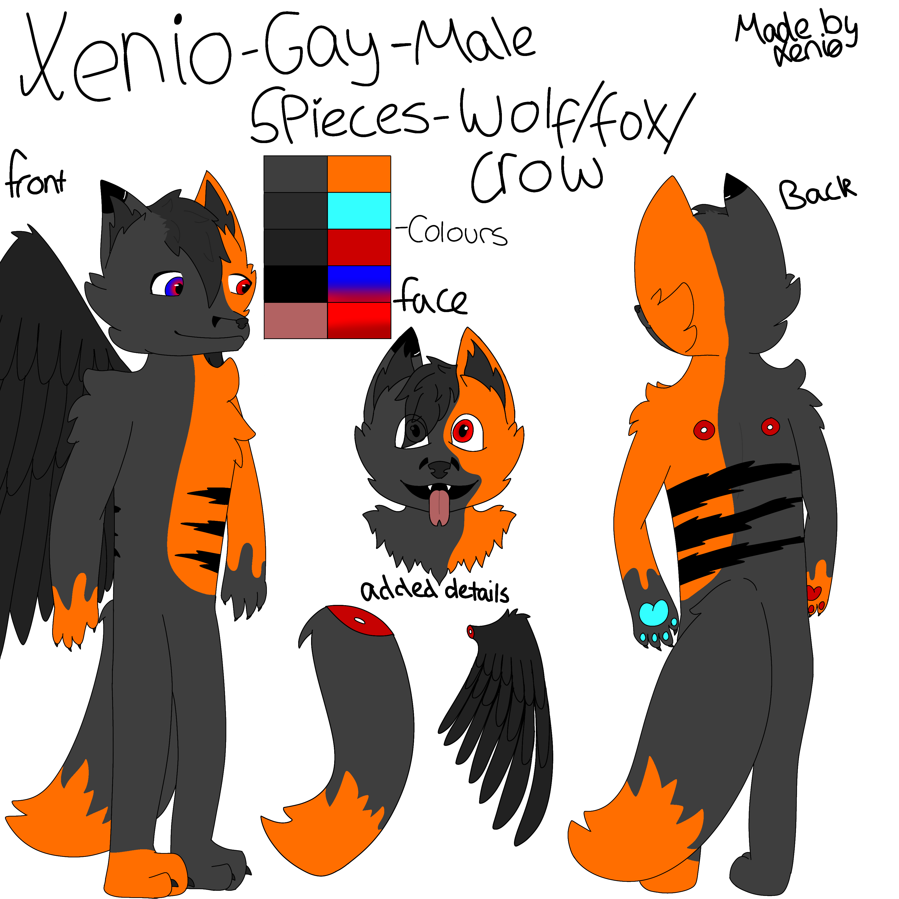 My ref sheet of my Oc, part two - ibisPaint