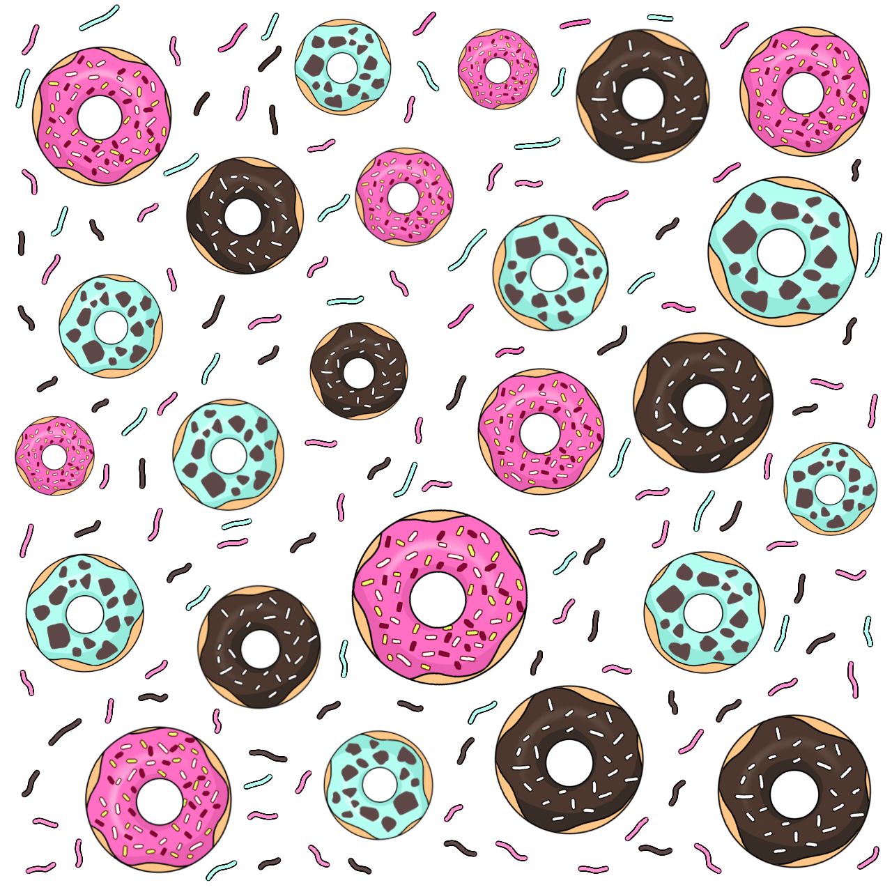 donuts pattern - ibisPaint