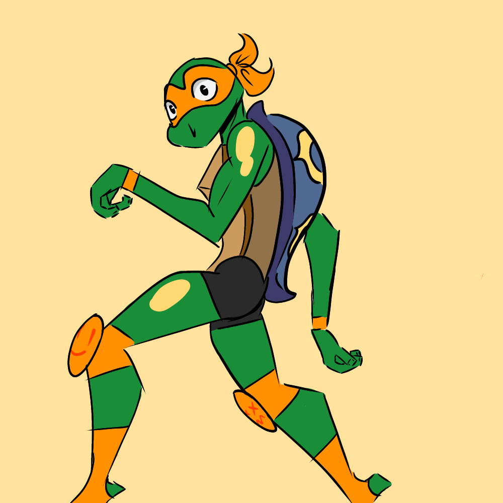 Rottmnt Mikey 🧡🐢 - ibisPaint