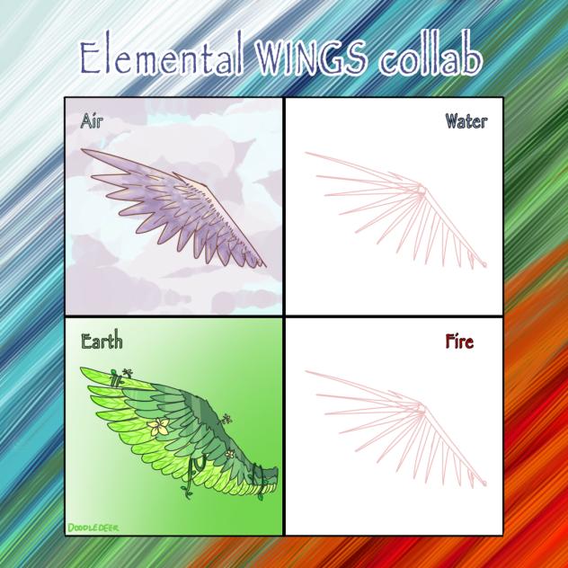 Elemental wings collab! - ibisPaint