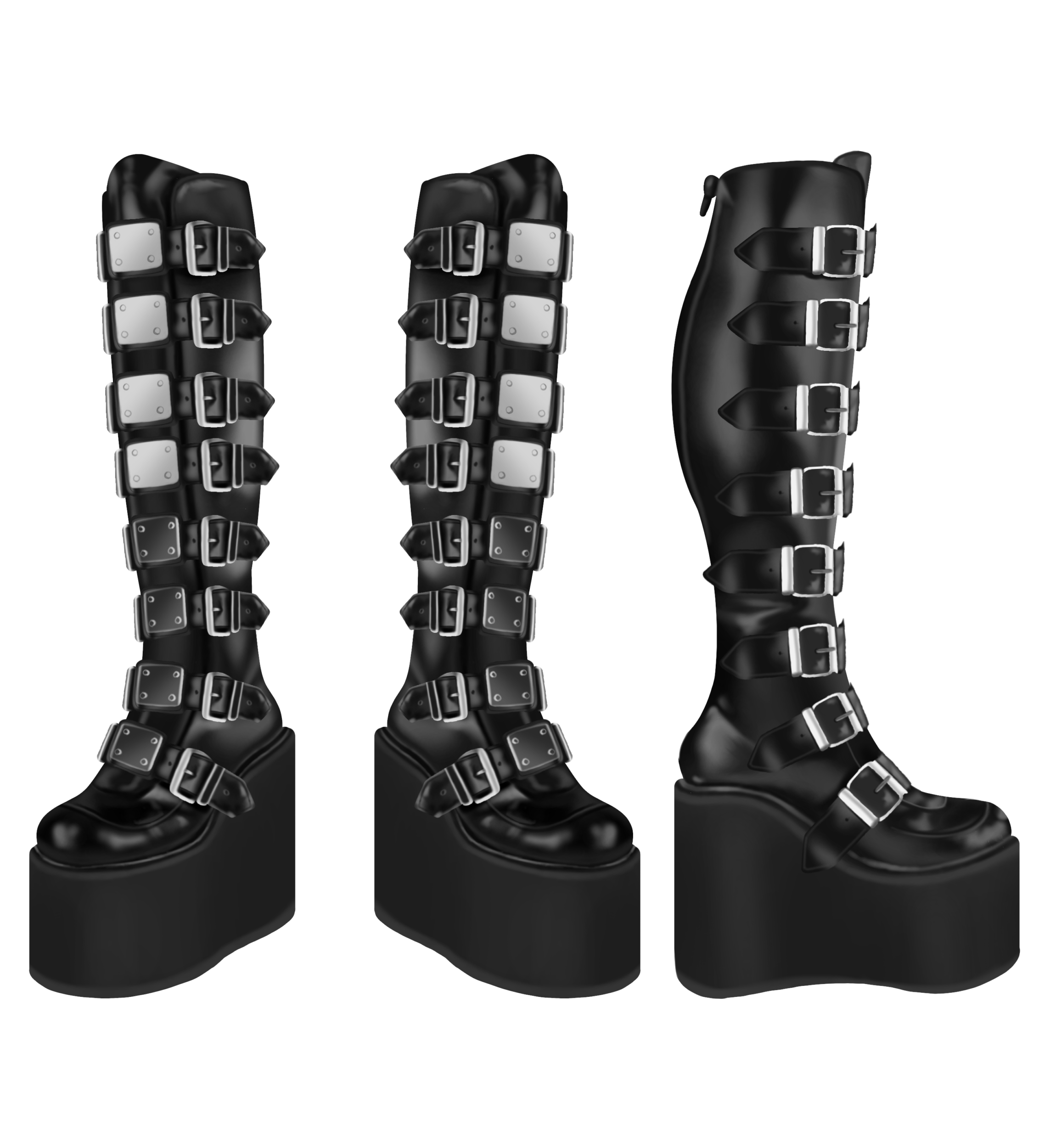 Gothic boots 🖤👢 - ibisPaint