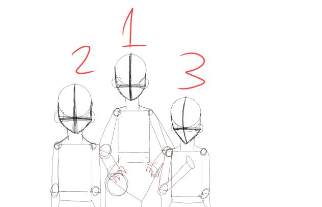 Collab bases for three people - ibisPaint