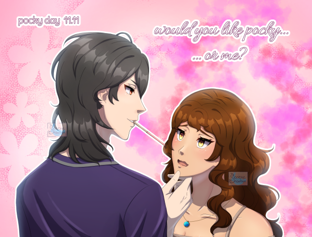 Pocky Day Shenanigans - ibisPaint