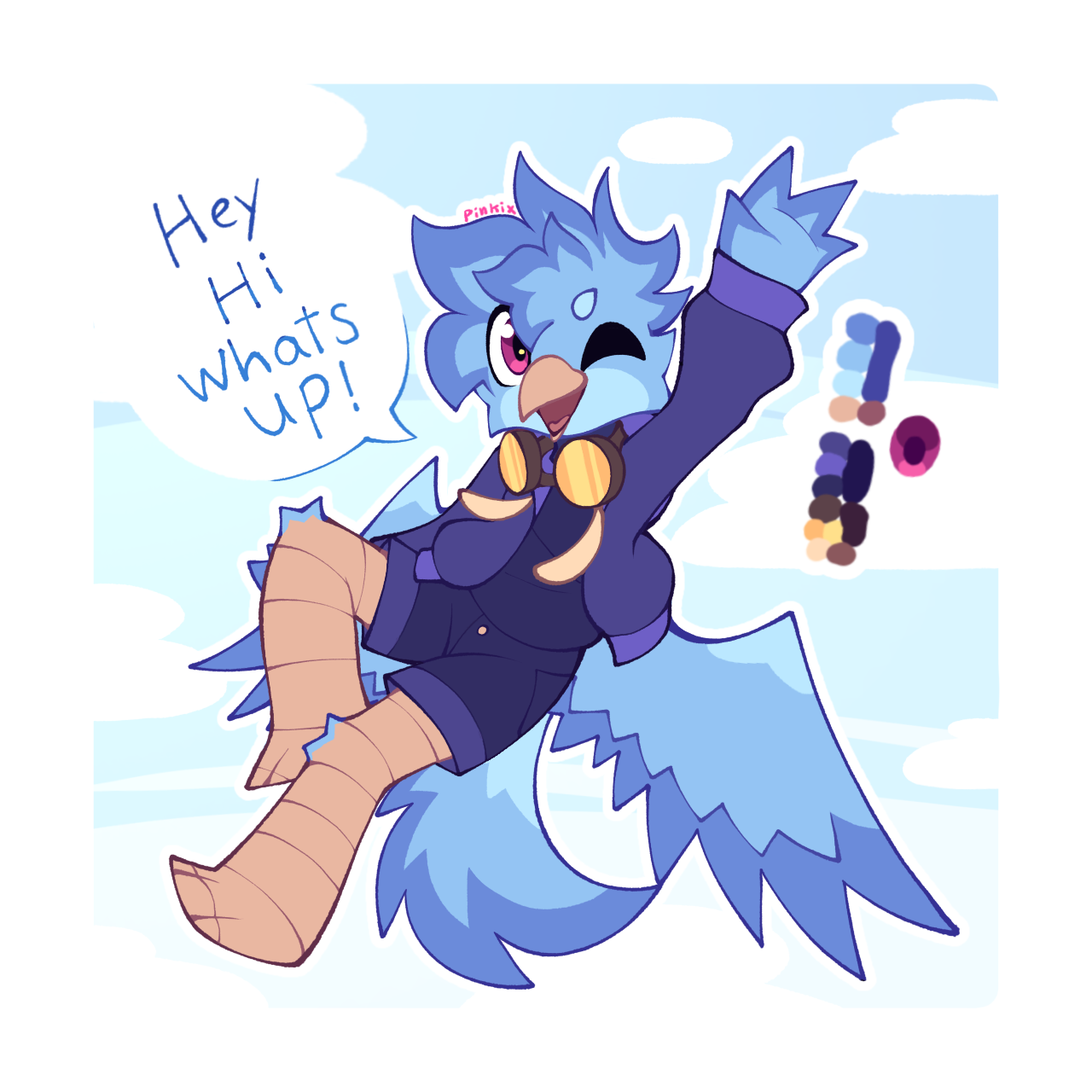 Birb boi! (New oc) - ibisPaint