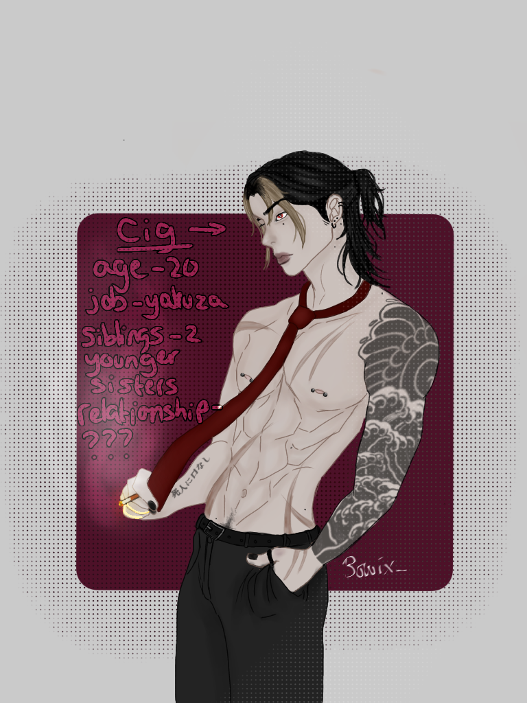 Cig character profile - ibisPaint