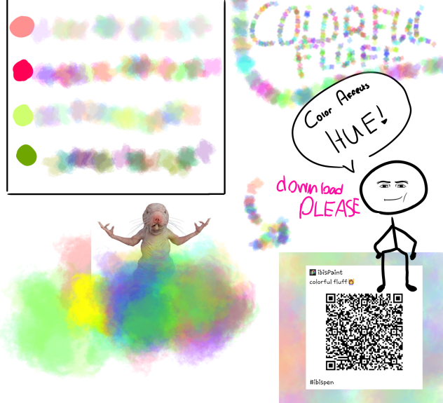 COLORFUL FLUFF💆‍♀️😻🙀 - ibisPaint