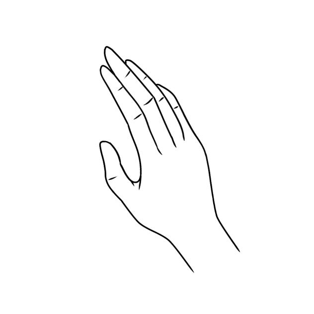 Hand tracing sketch 1 - ibisPaint