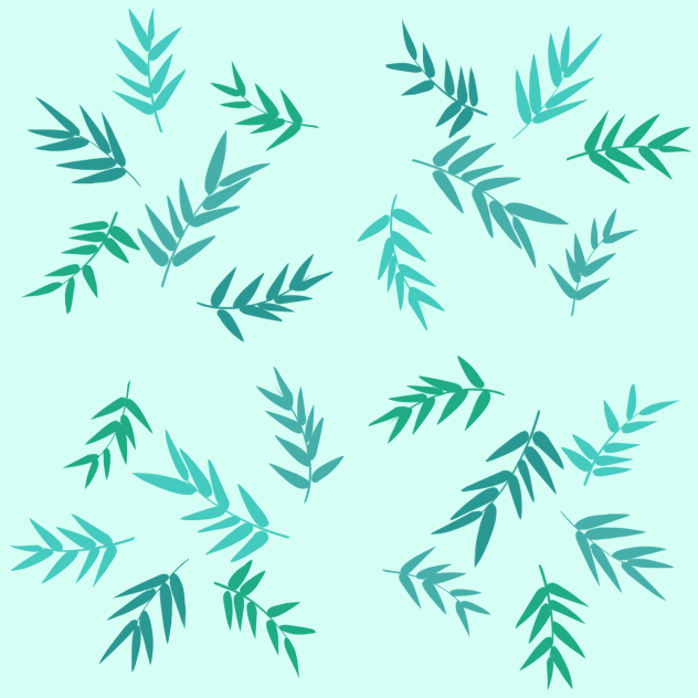 Bamboo leaves Pattern V2 - ibisPaint
