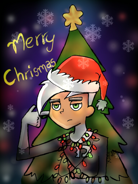 danny phantom merry chrismas - ibisPaint