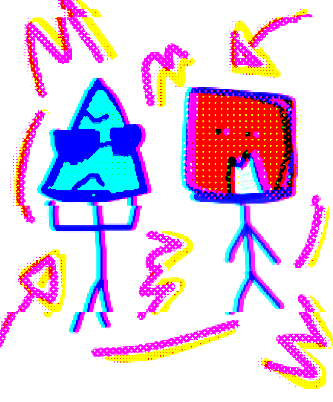 Triangle and square 🔺🟥 - ibisPaint