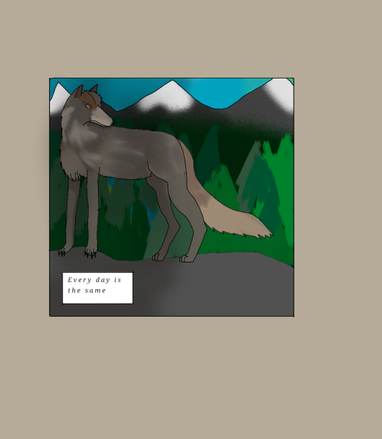 a Bored Wolf - ibisPaint