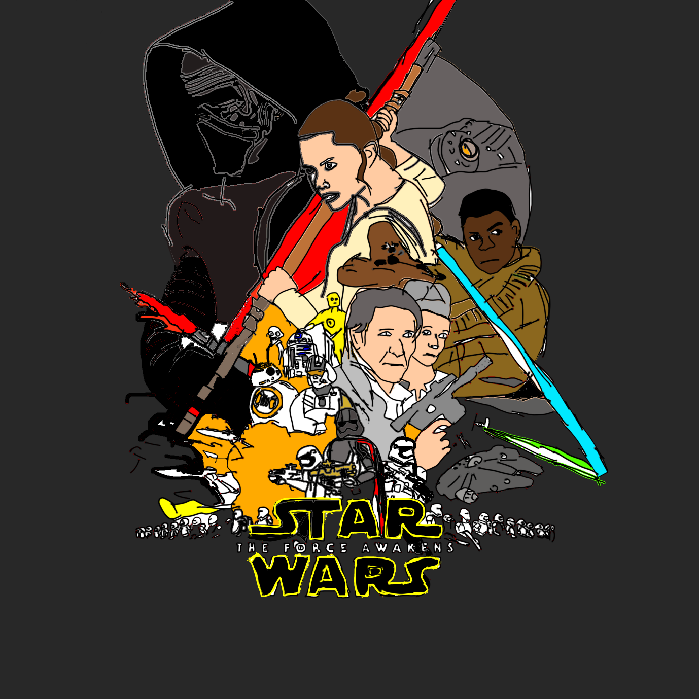 Star Wars The Force Awakens - ibisPaint