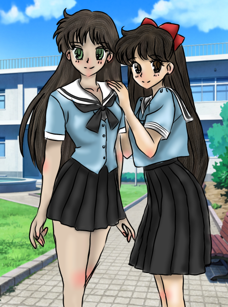 high school besties - ibisPaint
