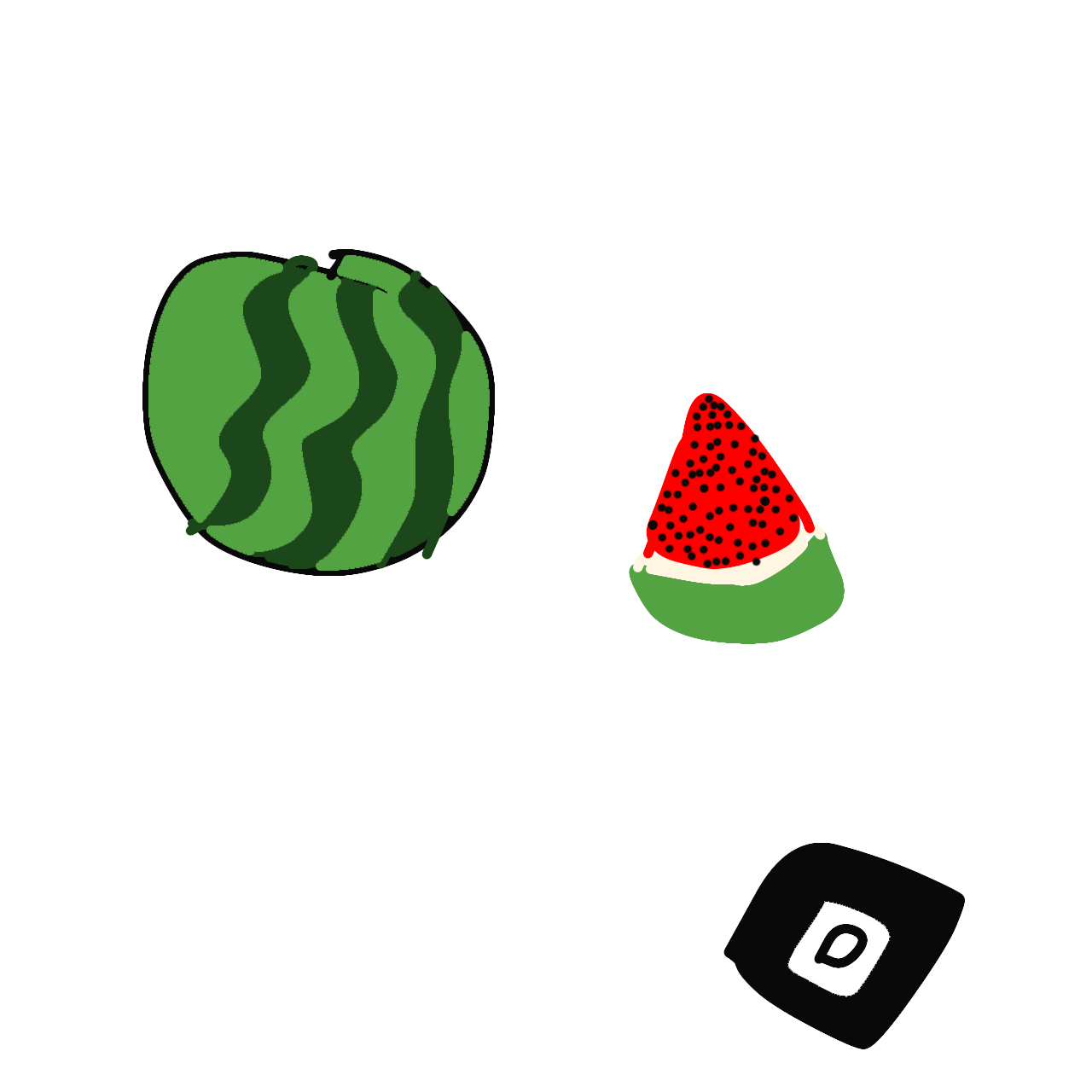 woa melon or wota melon or watermelon - ibisPaint