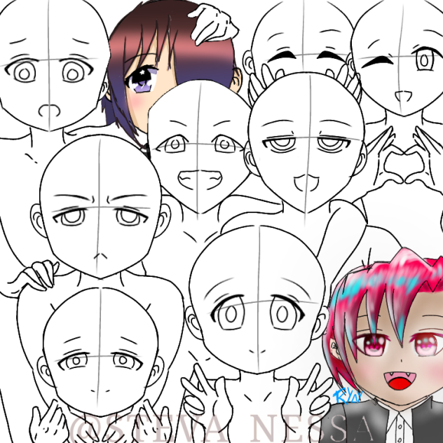 Friends collab Steva Nessa - ibisPaint