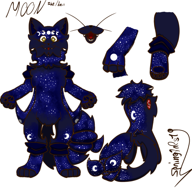Moon (my fursona) - ibisPaint