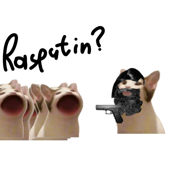 Pop cat became Rasputin. - ibisPaint