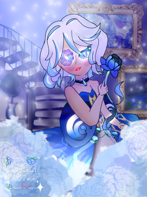 The blue rose - ibisPaint