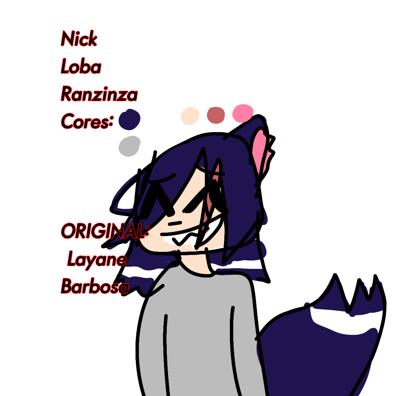 As cores dos personagens (Nick) - ibisPaint
