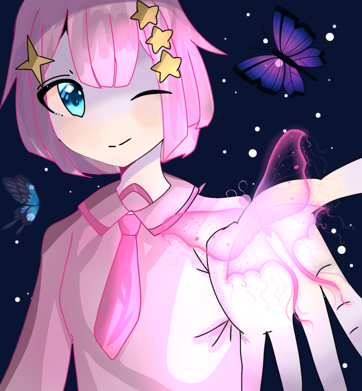 ピンク蝶 yasuちゃん - ibisPaint