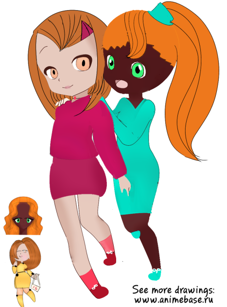 Bella and Nicole as kids - ibisPaint