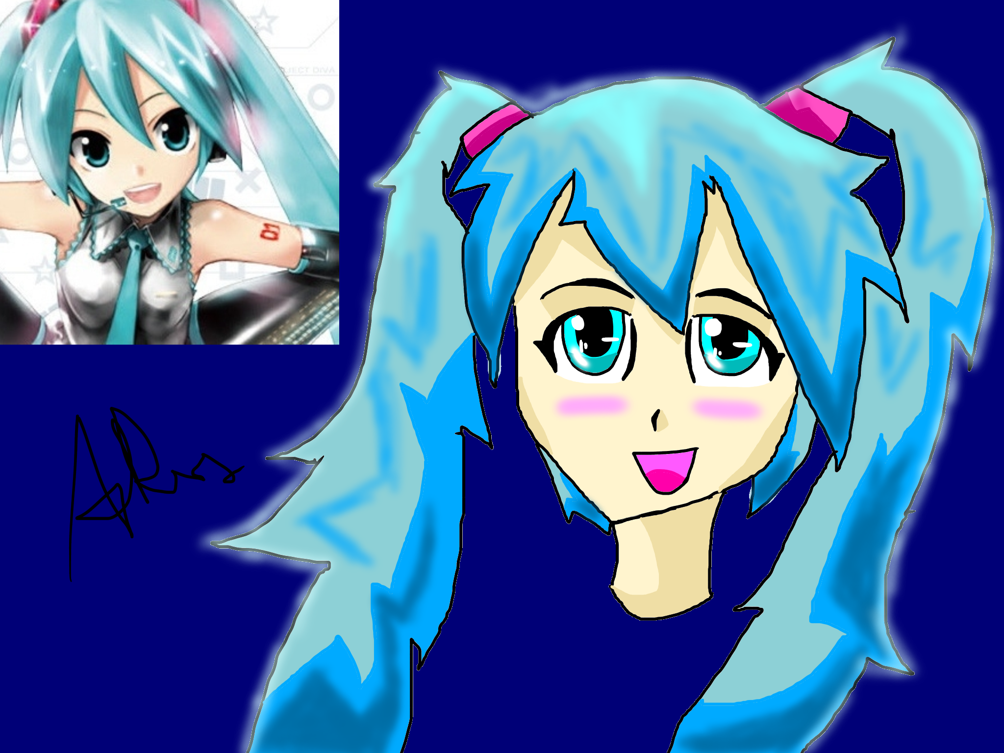 Hatsune Miku SpeedPaint - ibisPaint