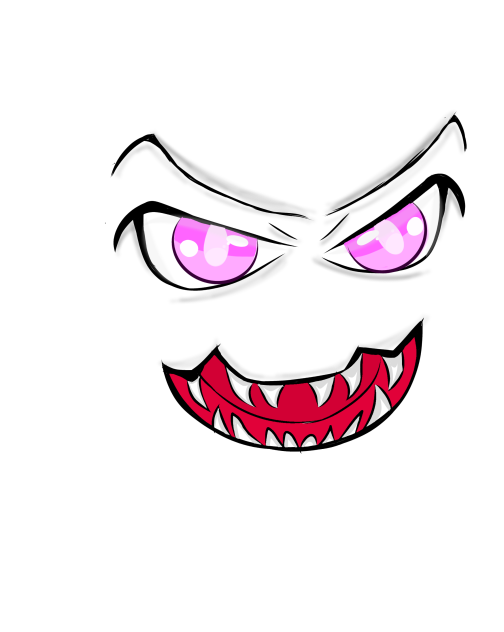 How to draw scary Eyes and face - ibisPaint