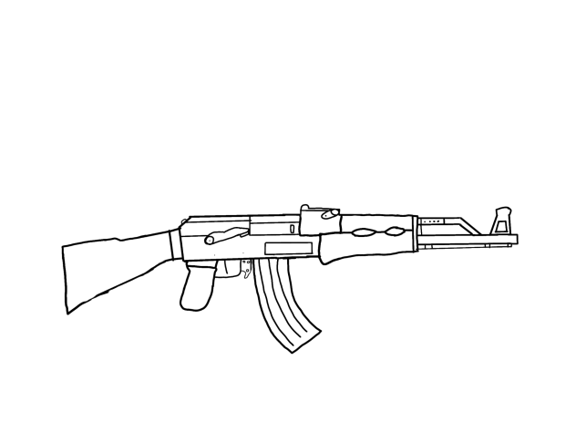 AK47 ( no color ) - ibisPaint