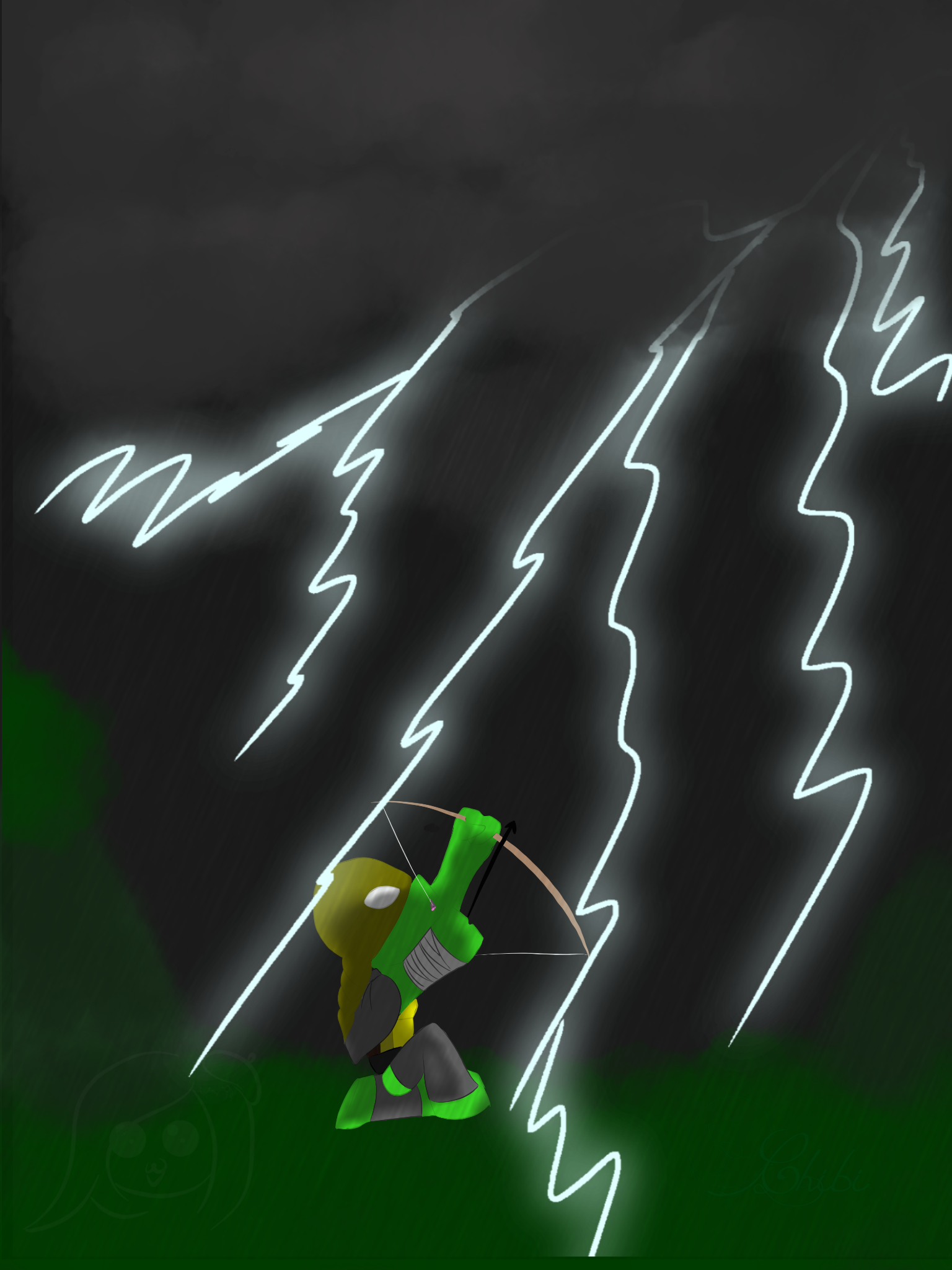 As the Lightning Strikes - ibisPaint