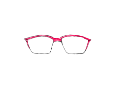 black pink spectacles - ibisPaint