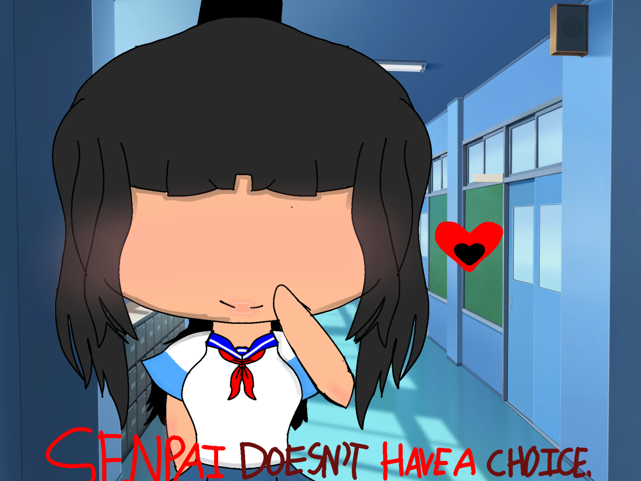 YANDERE SIMULATOR FRONT FACING!! - ibisPaint
