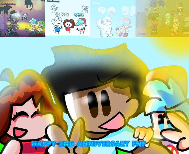Happy 2nd anniversary fnf!!🥳 - ibisPaint